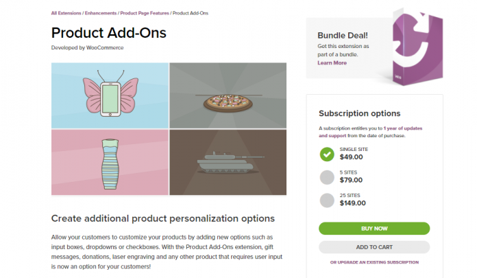 WooCommerce Add-ons to Customize Products - LearnWoo