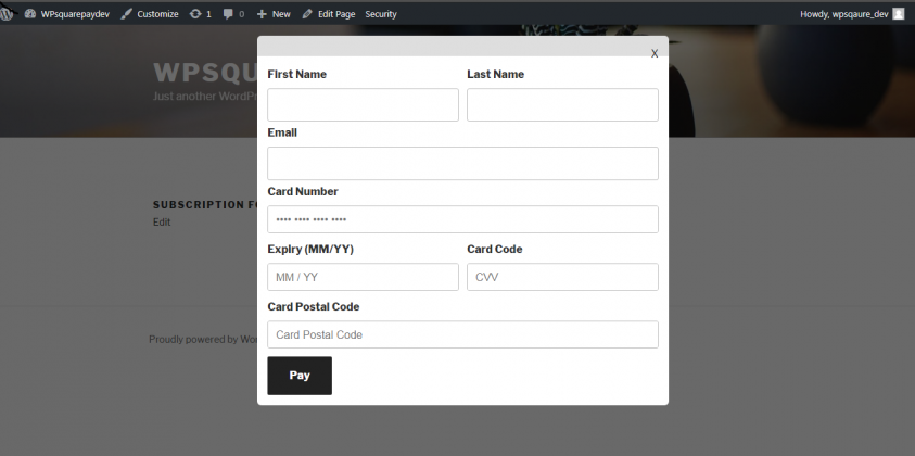 WordPress Square Payment Integration with WP Easy Pay - LearnWoo