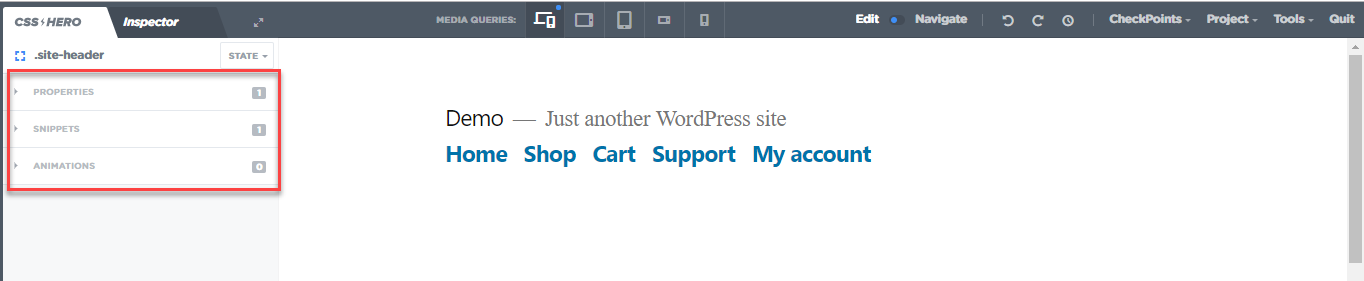 Editing options - LearnWoo