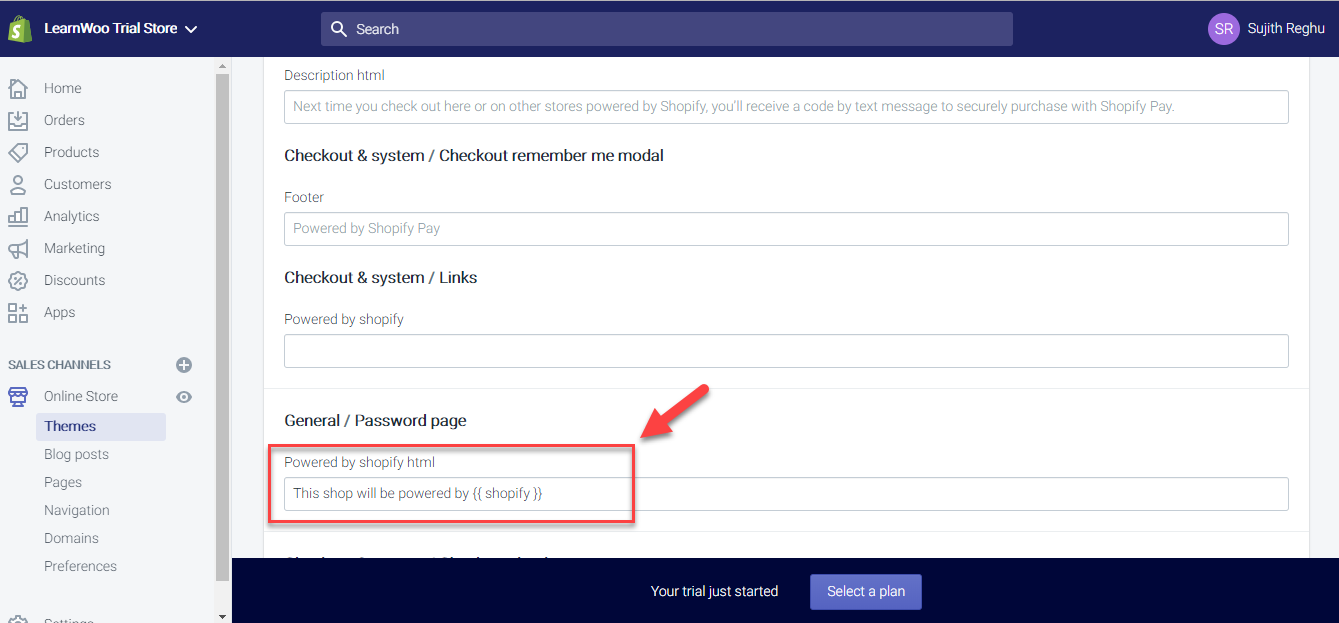 Easily Remove Powered by Shopify in Simple Steps - LearnWoo