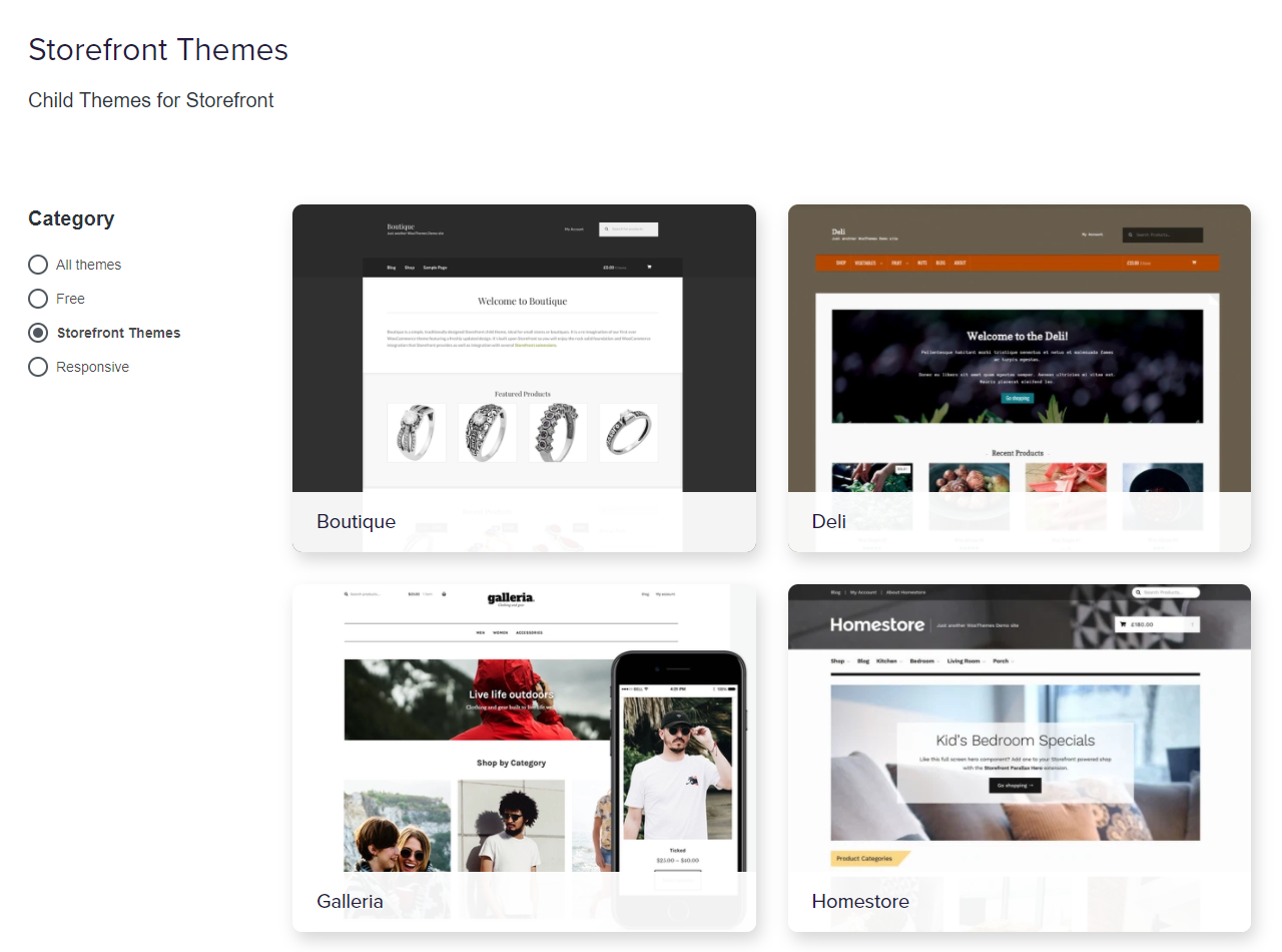 Storefront child themes - LearnWoo