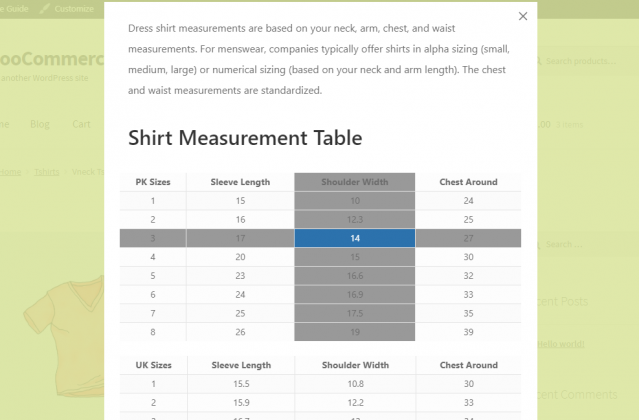10+ Best WooCommerce Product Size Chart Plugins 2024 (with Video ...