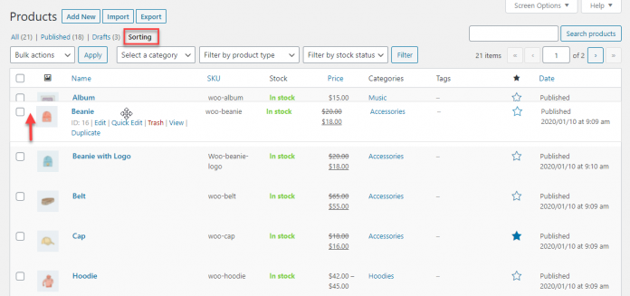 How to Reorder Products in WooCommerce (with Video) - LearnWoo
