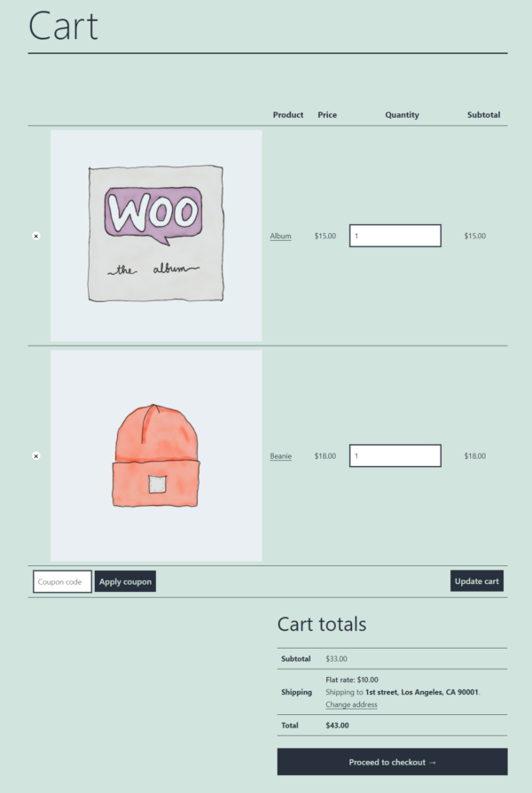 How to Customize WooCommerce Cart Page (with Video) - LearnWoo