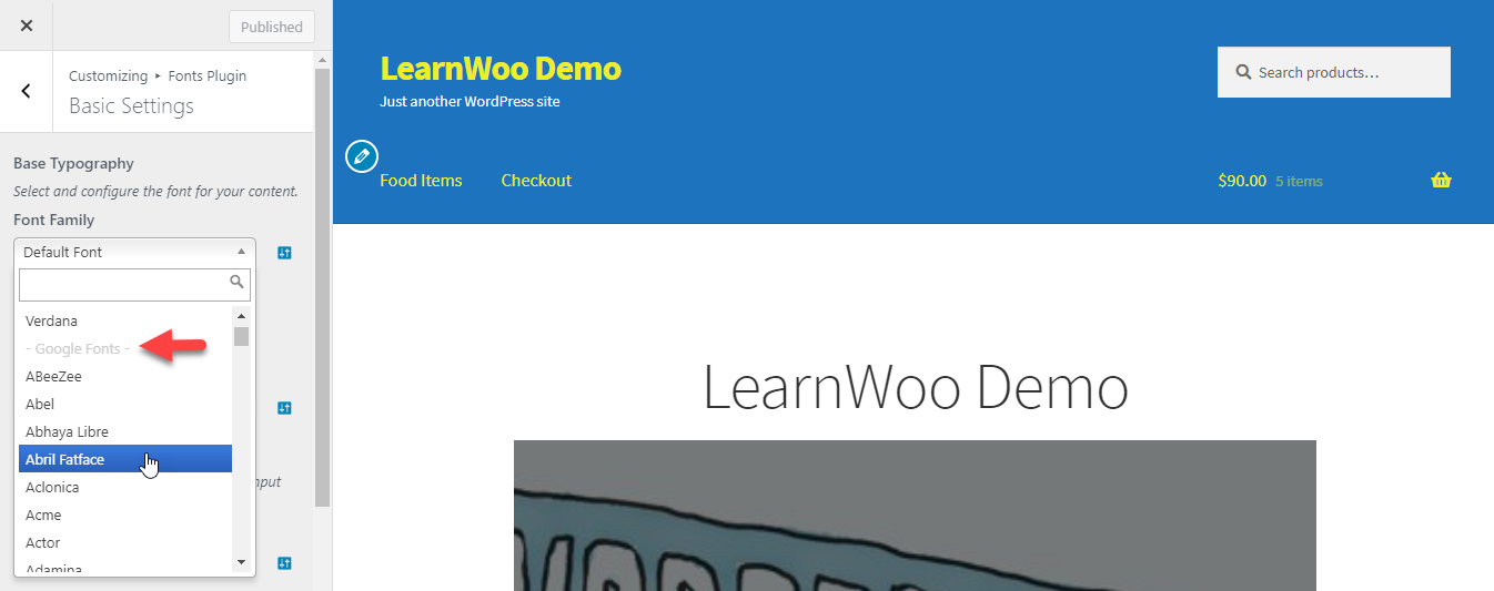 How to Add Google Fonts to WordPress - LearnWoo
