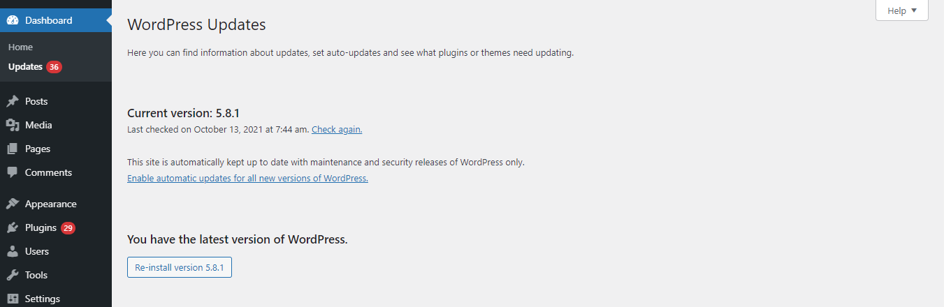 Updates Section Learnwoo