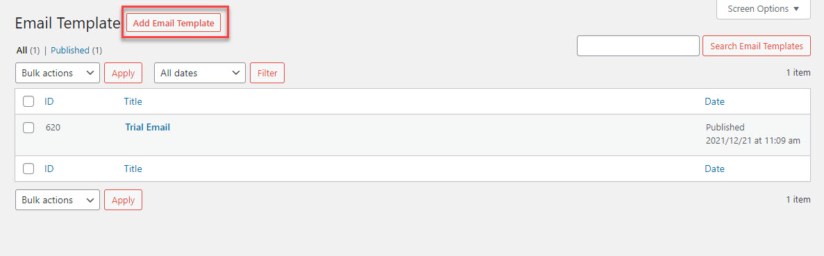 Add email template - LearnWoo