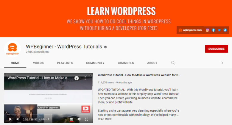 10 Best WordPress Tutorial YouTube Channels to Subscribe Now (with video) - LearnWoo