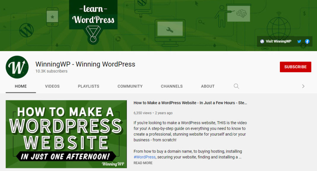 10 Best WordPress Tutorial YouTube Channels to Subscribe Now (with ...