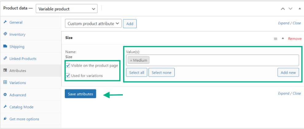 How to Add Sizes in WooCommerce - LearnWoo