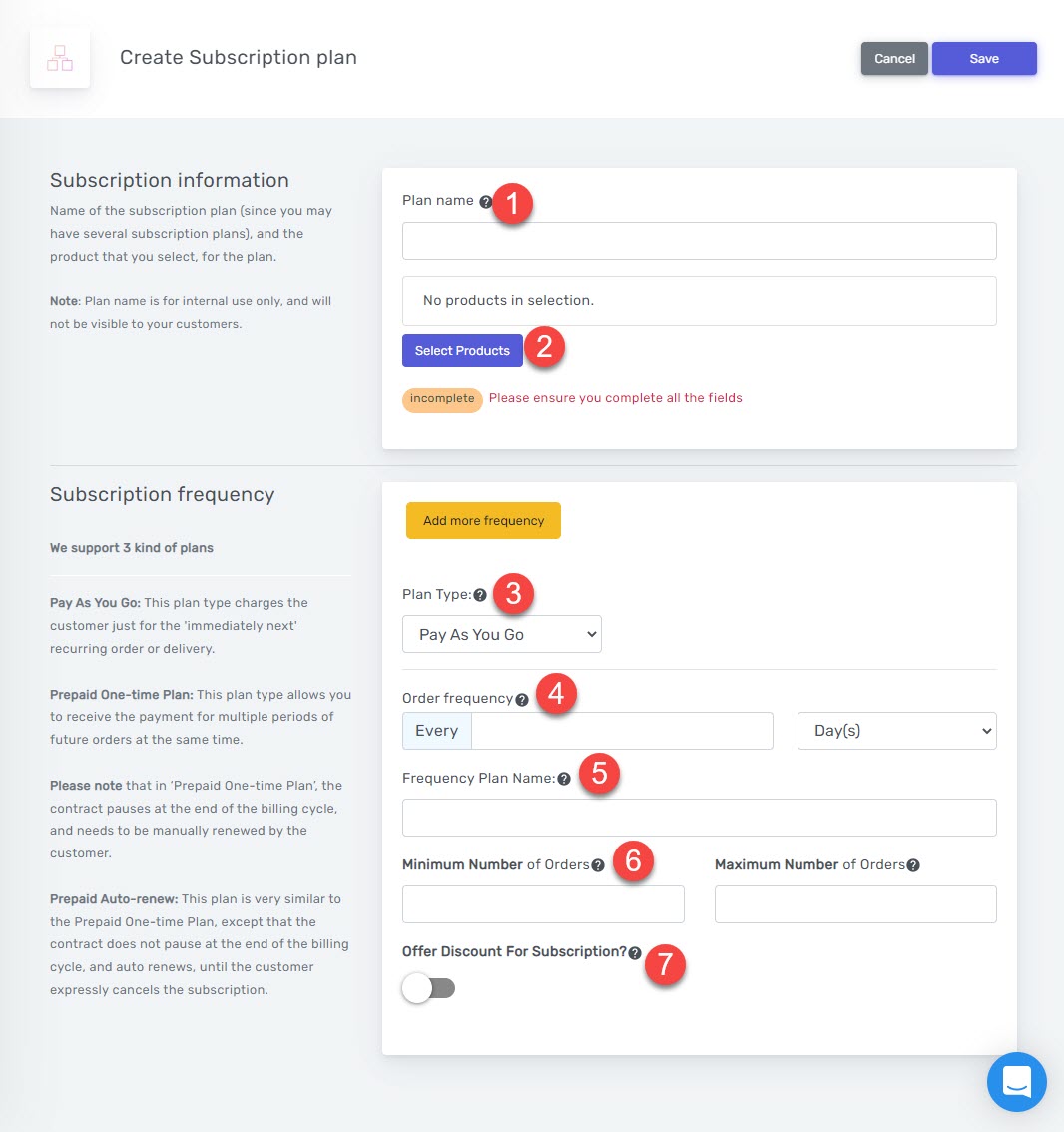 Susbcription plan steps - LearnWoo