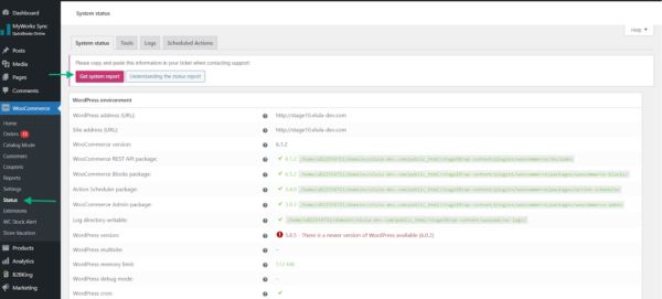 A Detailed Guide On Woocommerce System Status Report Learnwoo