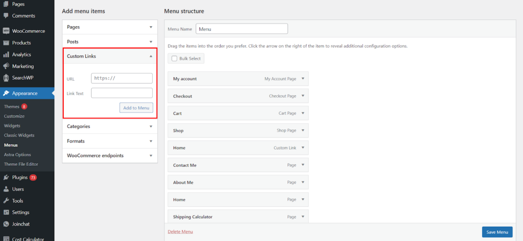 How To Quickly Add Custom Links To Your Wordpress Navigation Menu Includes Video Learnwoo